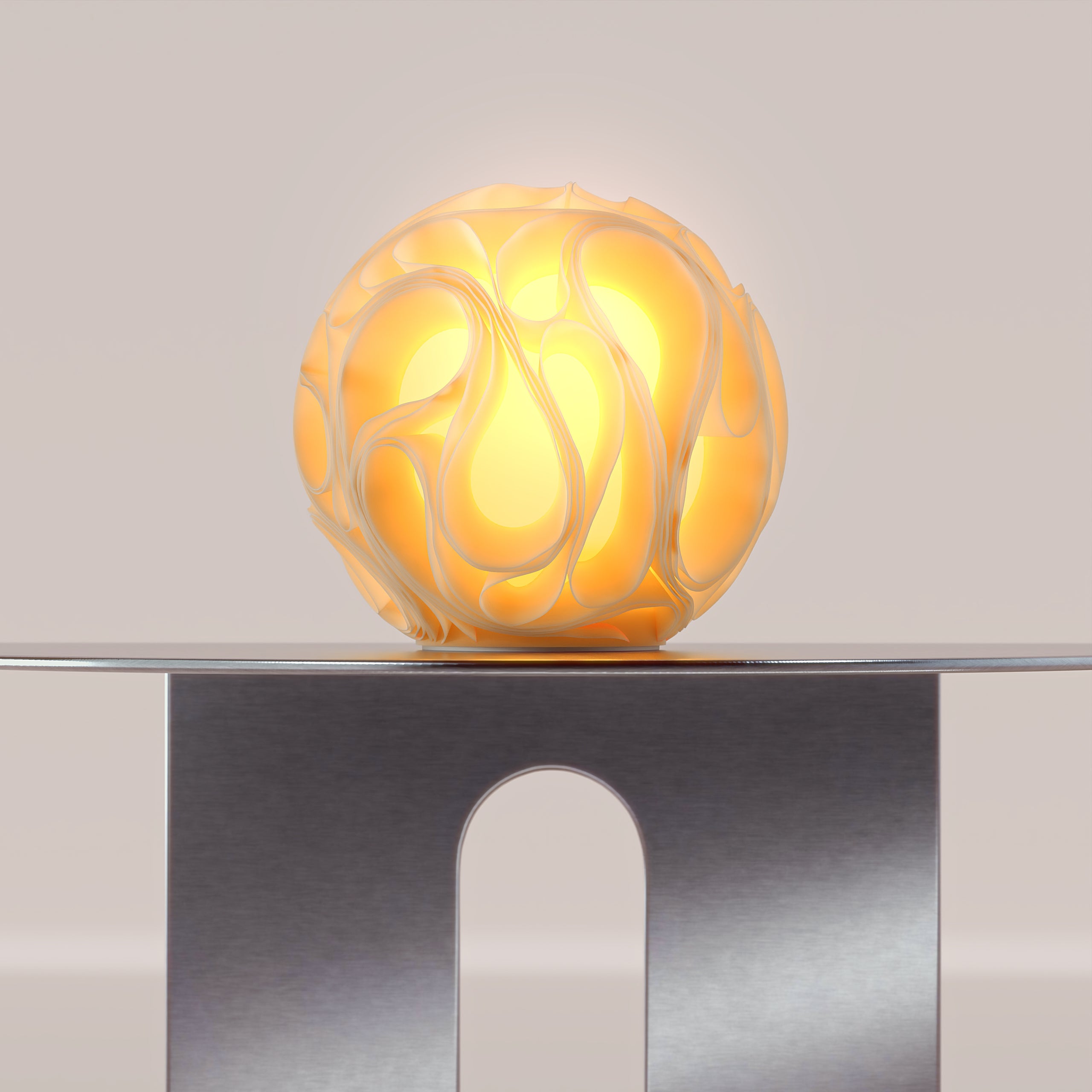 Digitally crafted lamps in sustainable plant-based biopolymers – Leora